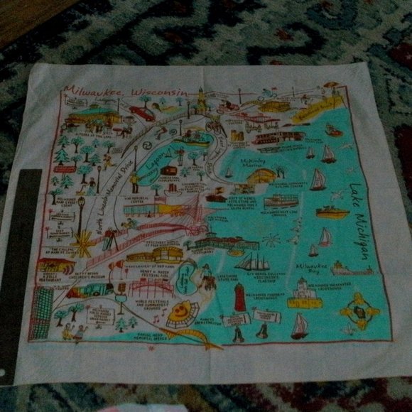 Accessories | Unique Retro Souvenir Bandana Scarf Milwaukee Wisconsin ...